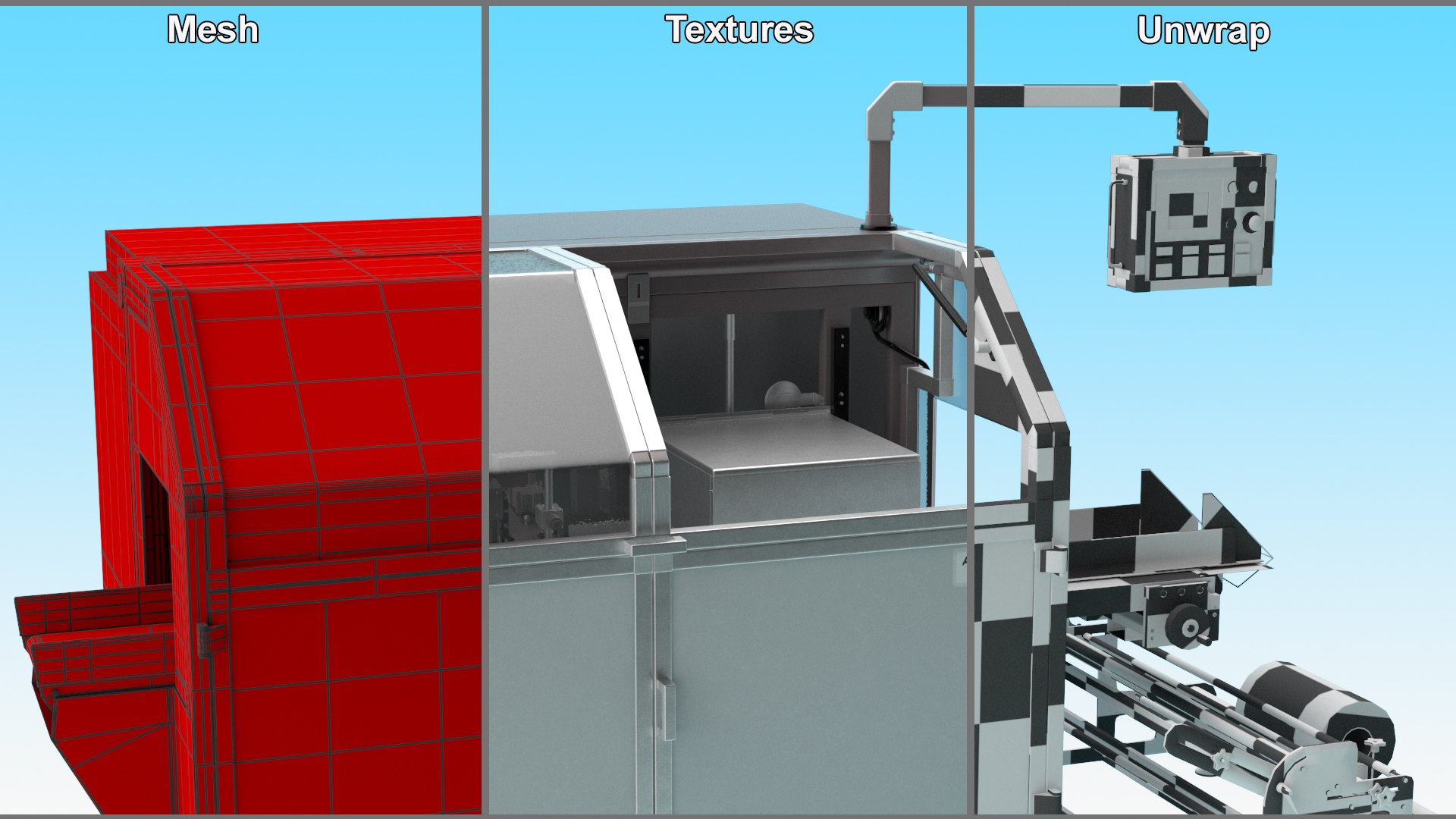 3D GNA AV550 Horizontal Flow Pack Wrapping Machine - TurboSquid 2410810