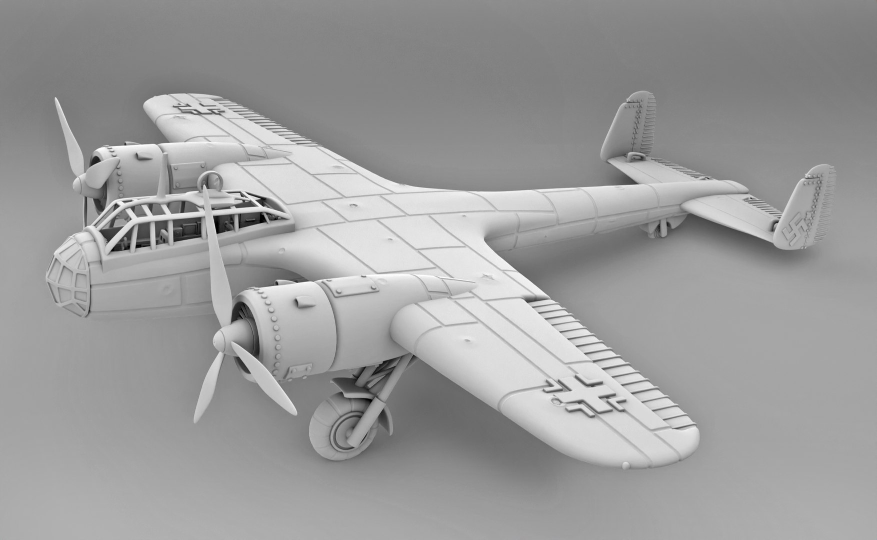 3D Model German Plain Dornier Do 17 - TurboSquid 1952201