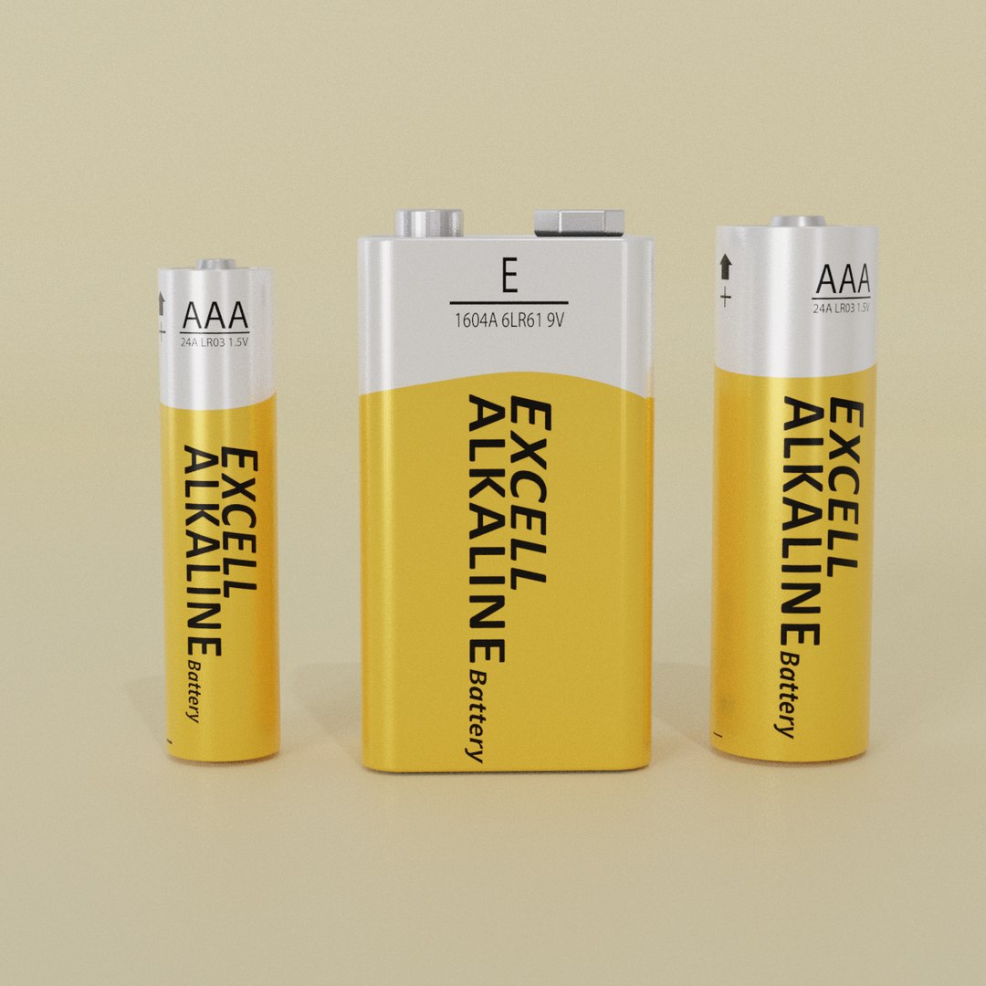 Common Battery 3D Model - TurboSquid 1769614