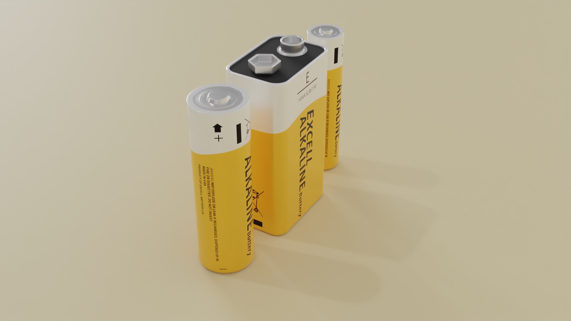 Common Battery 3D Model - TurboSquid 1769614