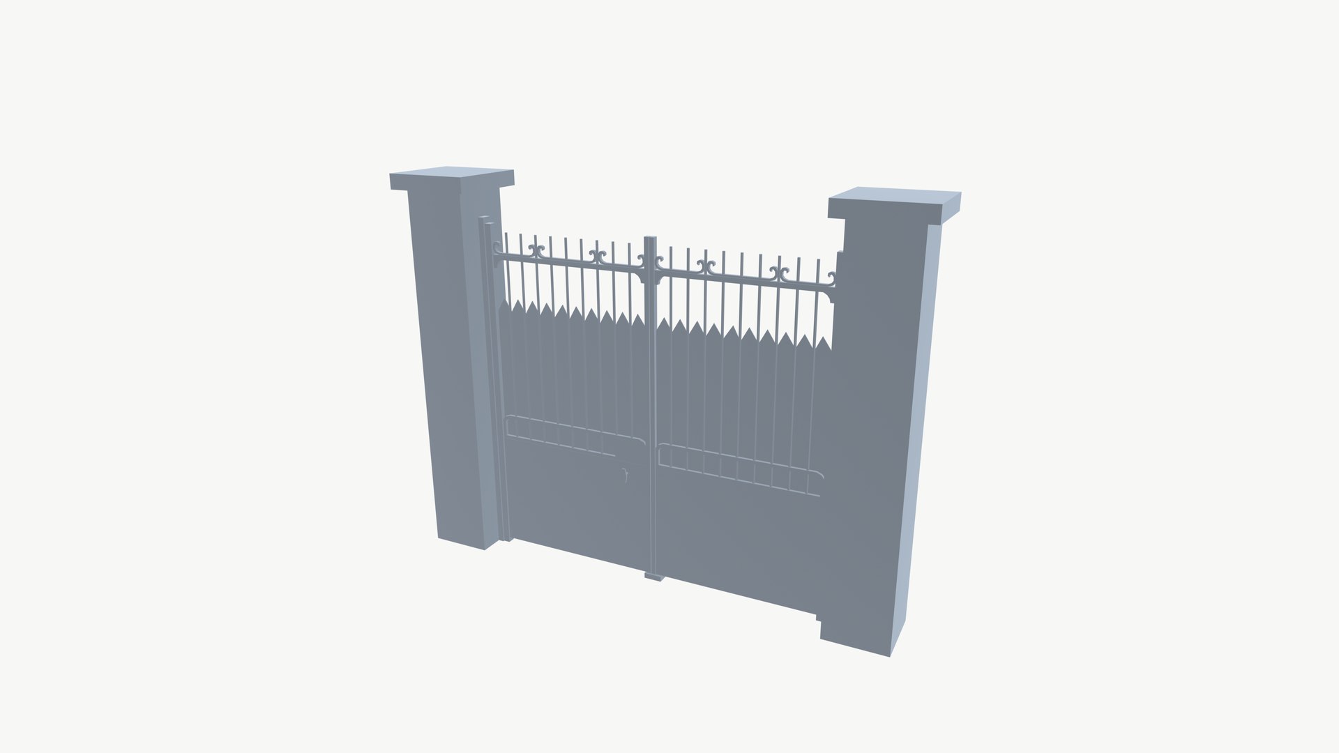 3D Iron Gate Model - TurboSquid 2349393