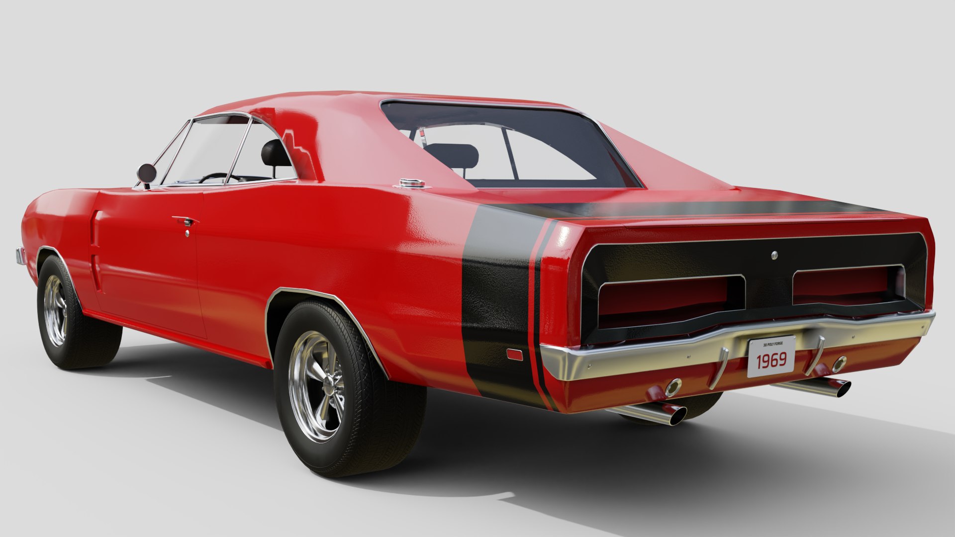 3D 1969 Muscle Car - TurboSquid 2244783