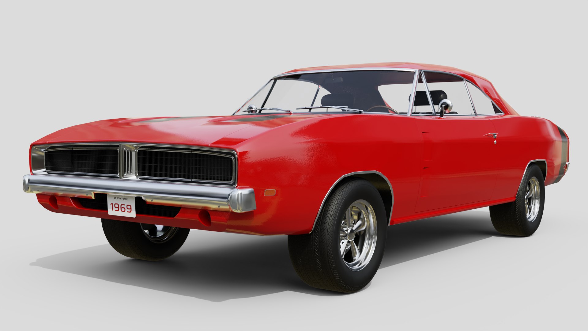 3D 1969 Muscle Car - TurboSquid 2244783