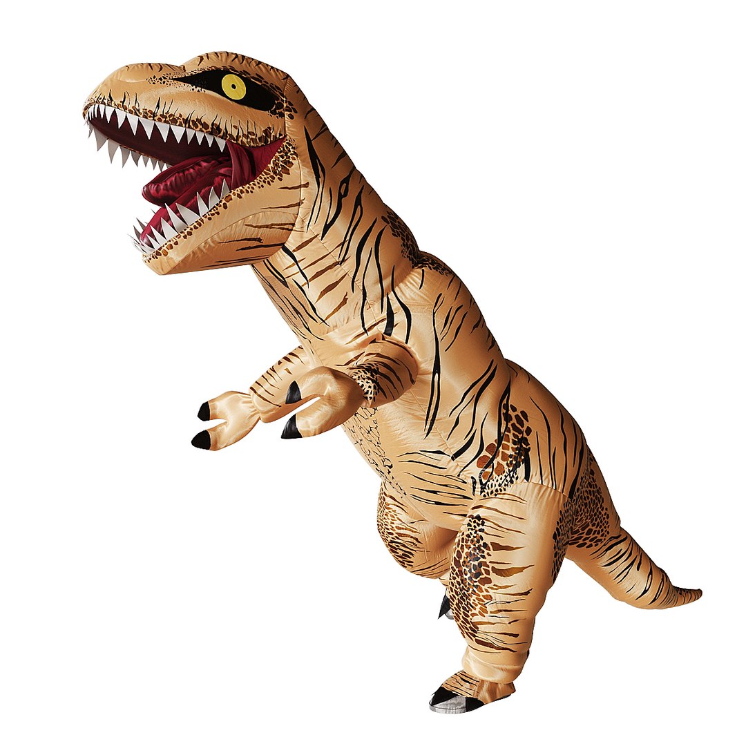 3D Model Inflatable Dinosaur Costume - TurboSquid 1545762