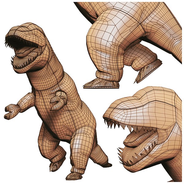 3D model inflatable dinosaur costume - TurboSquid 1545762