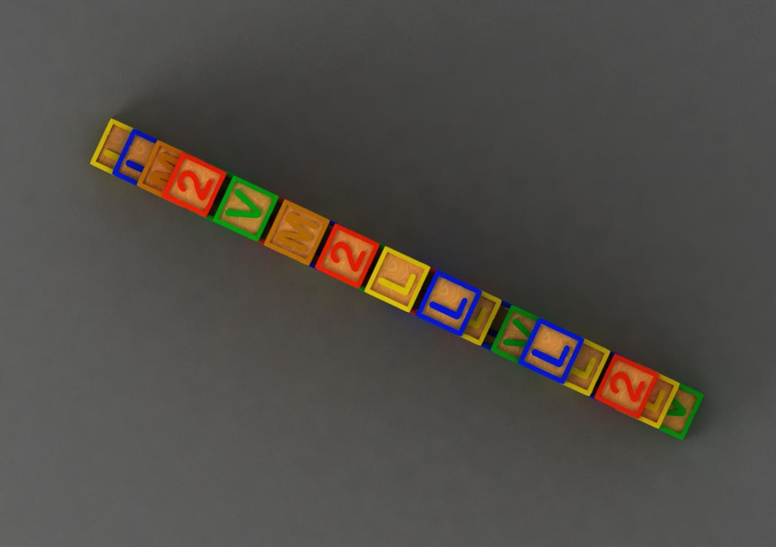 Letter Block 3d Model