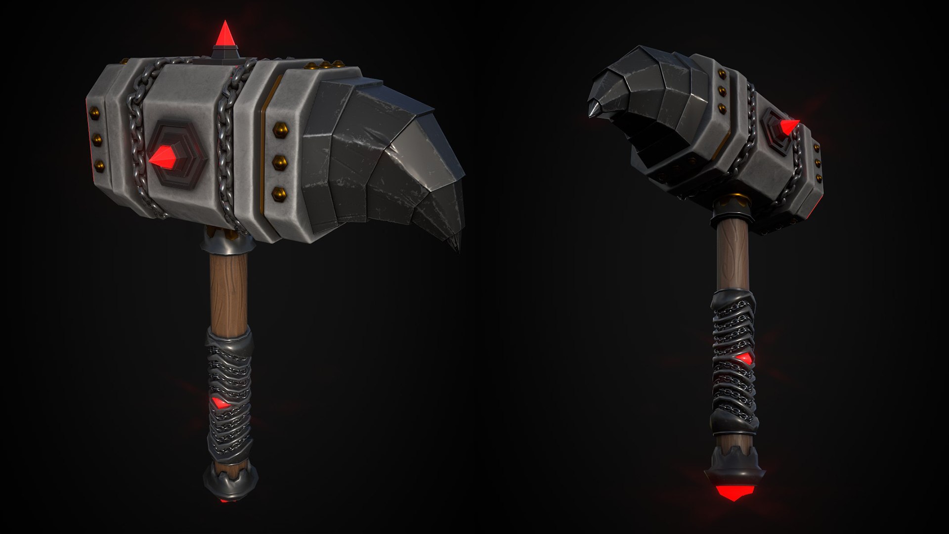 3D Low Poly Hammer Model - TurboSquid 1784588