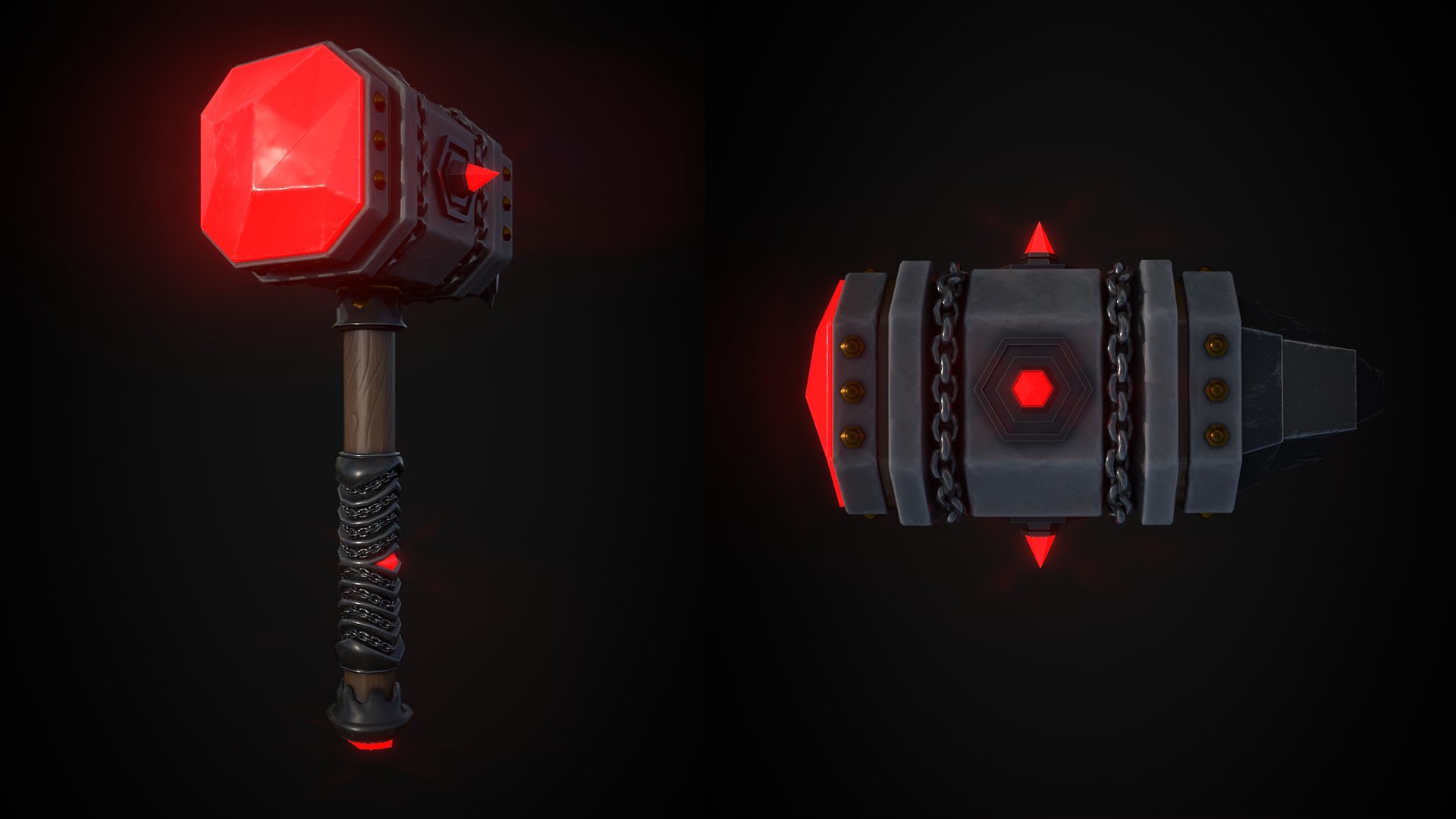 3D Low Poly Hammer Model - TurboSquid 1784588