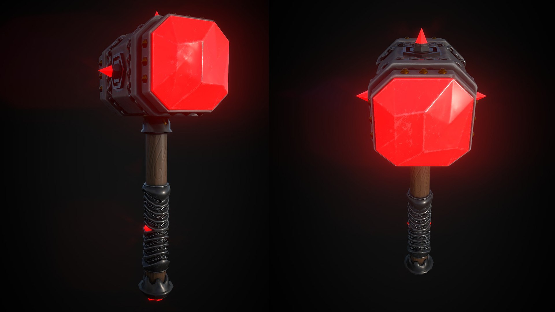 3D Low Poly Hammer Model - TurboSquid 1784588