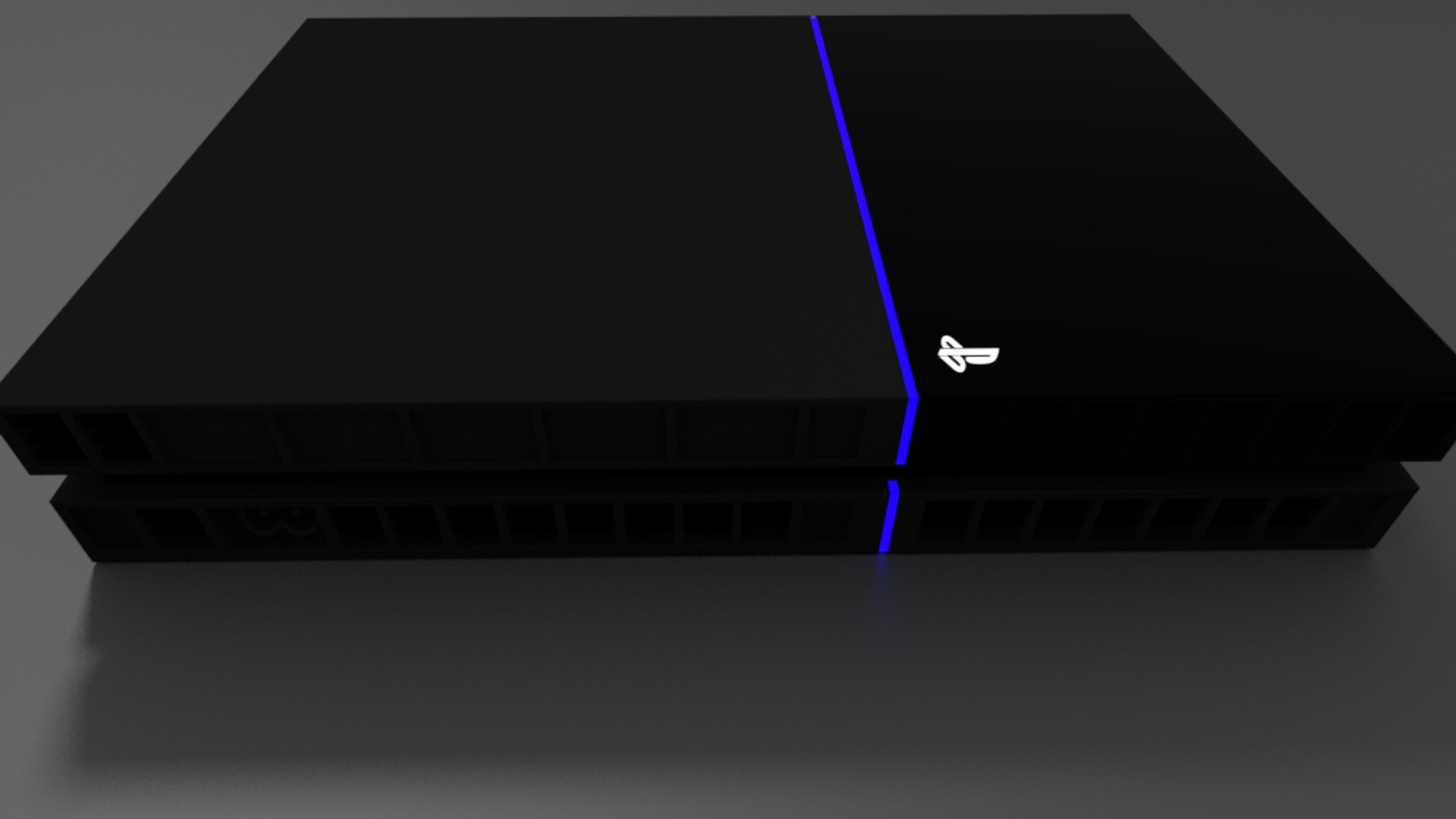 Playstation 4 Black 3d Blend