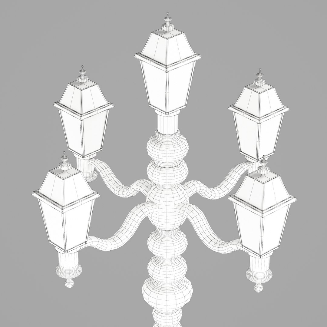 3D Classic Street Lamp Model - TurboSquid 2101605
