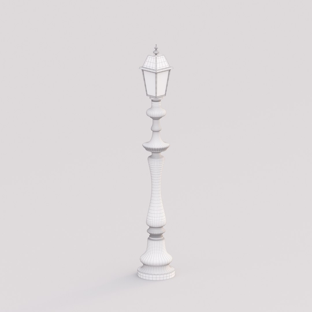 3D Classic Street Lamp Model - TurboSquid 2101605