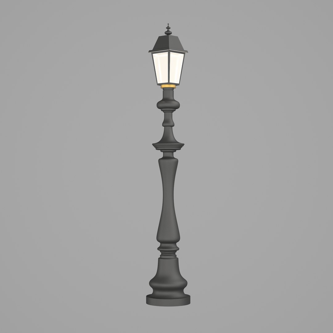 3D Classic Street Lamp Model - TurboSquid 2101605
