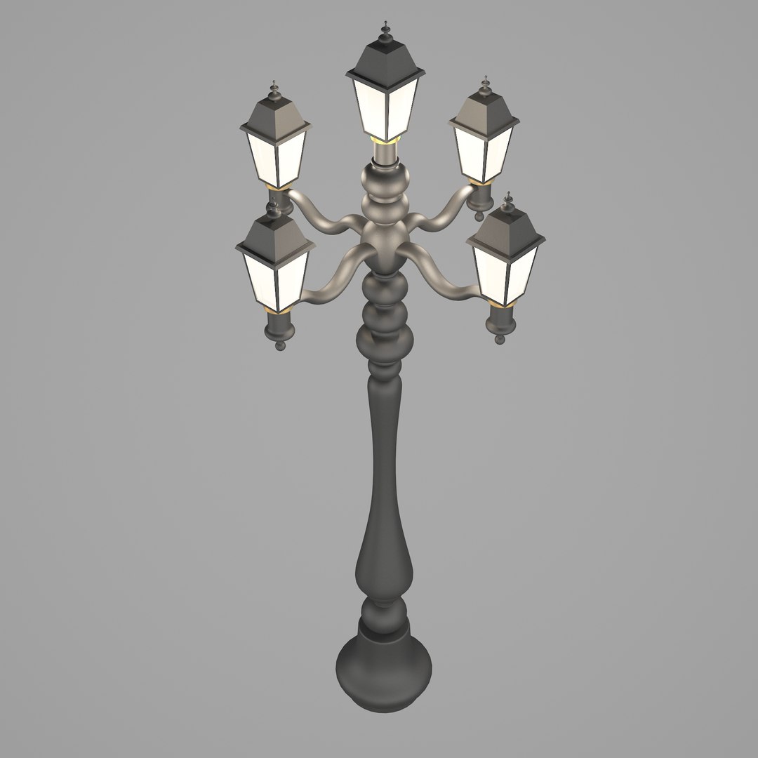 3D Classic Street Lamp Model - TurboSquid 2101605