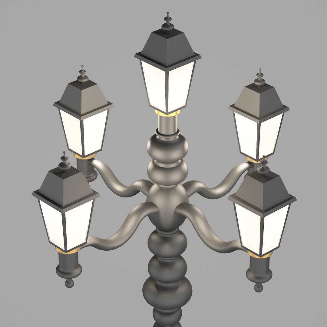 3D Classic Street Lamp Model - TurboSquid 2101605
