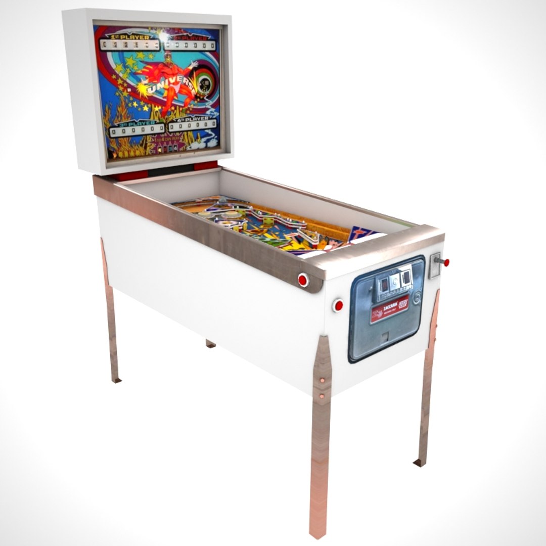 3D Pinball Machine Zaccaria Model - TurboSquid 1156966