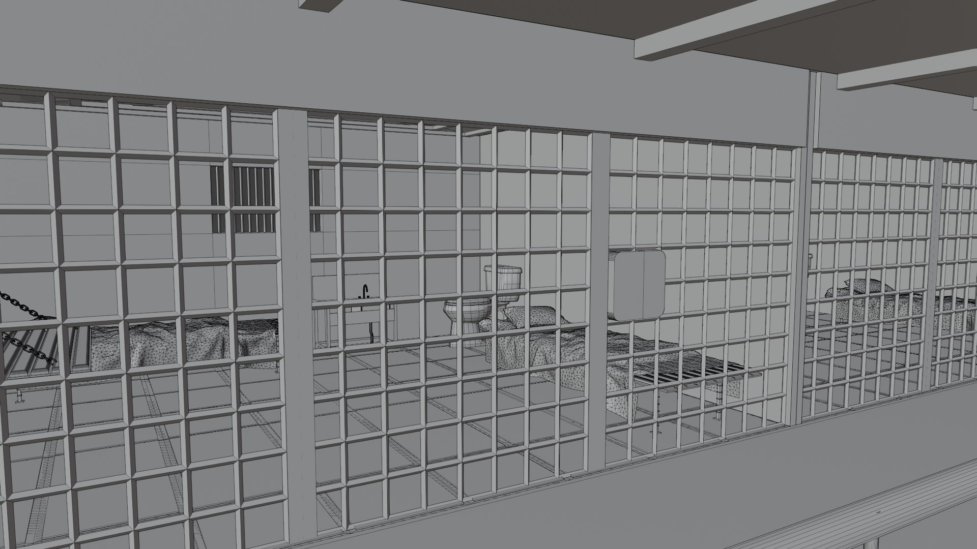 Prison Interior 3D Model - TurboSquid 2154594