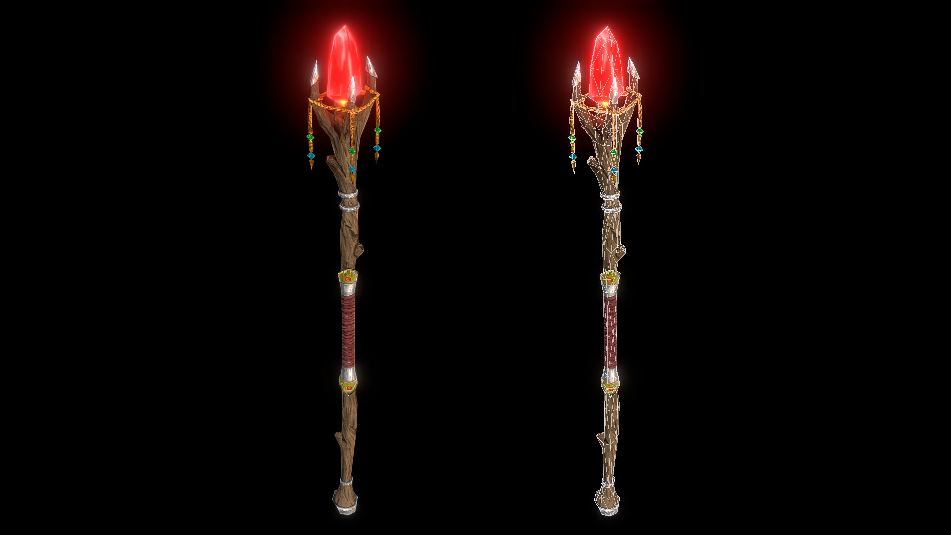 3D Stylized Staffs - Set Model - TurboSquid 1467592