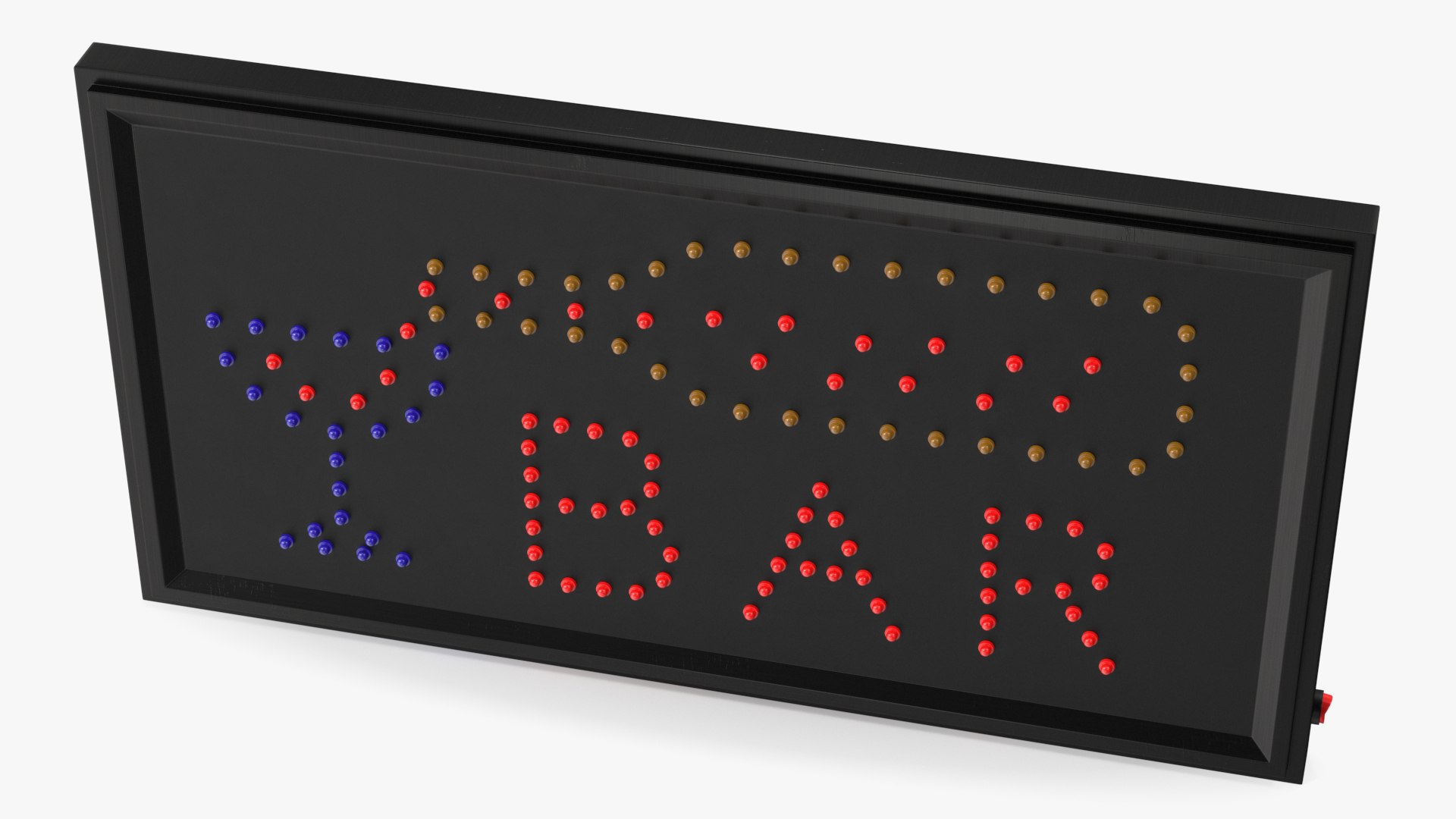 Bar Neon LED Light OFF Business Sign 3D - TurboSquid 2110836