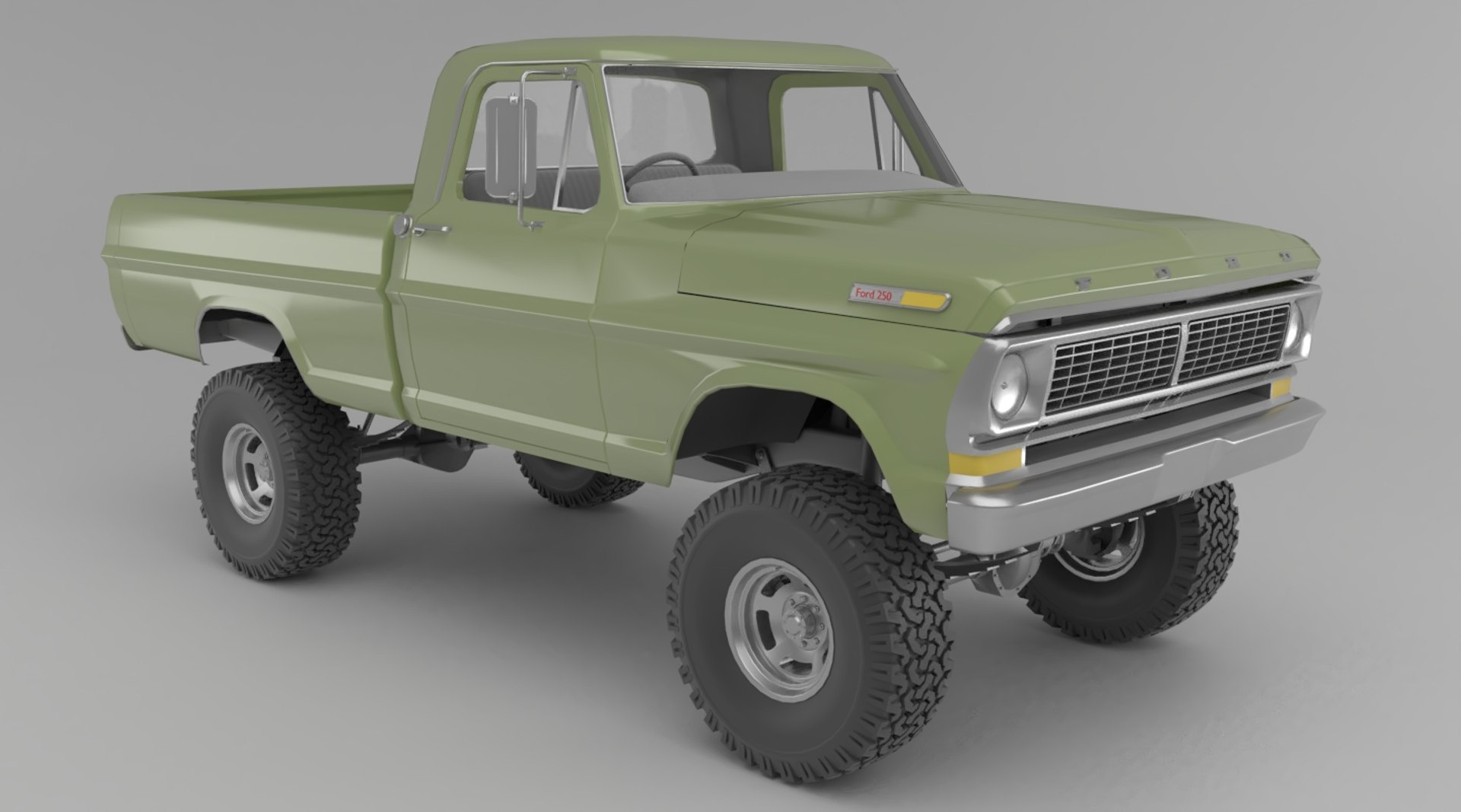 1970 F250 Customized 3D Model - TurboSquid 1405499