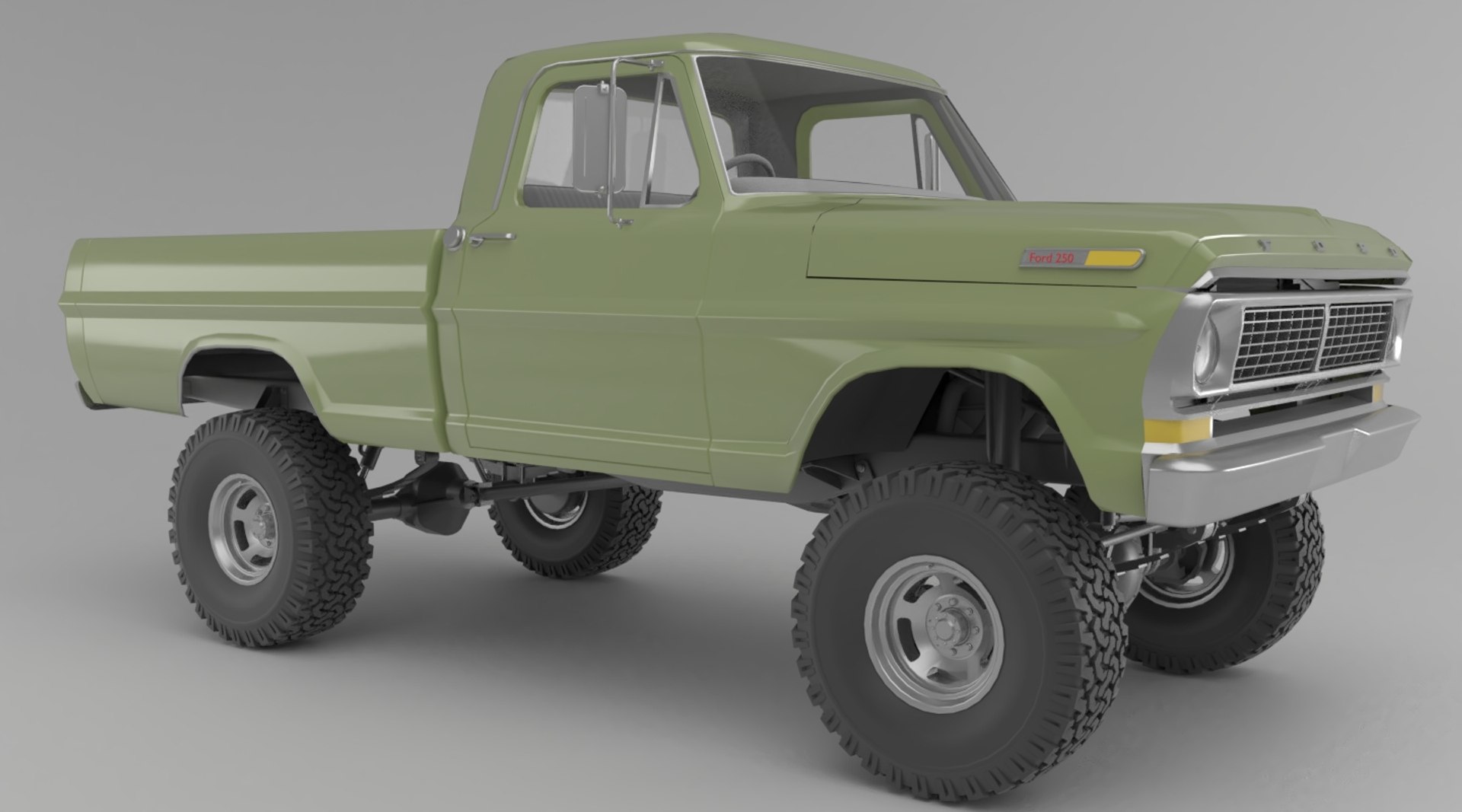 1970 F250 Customized 3D Model - TurboSquid 1405499