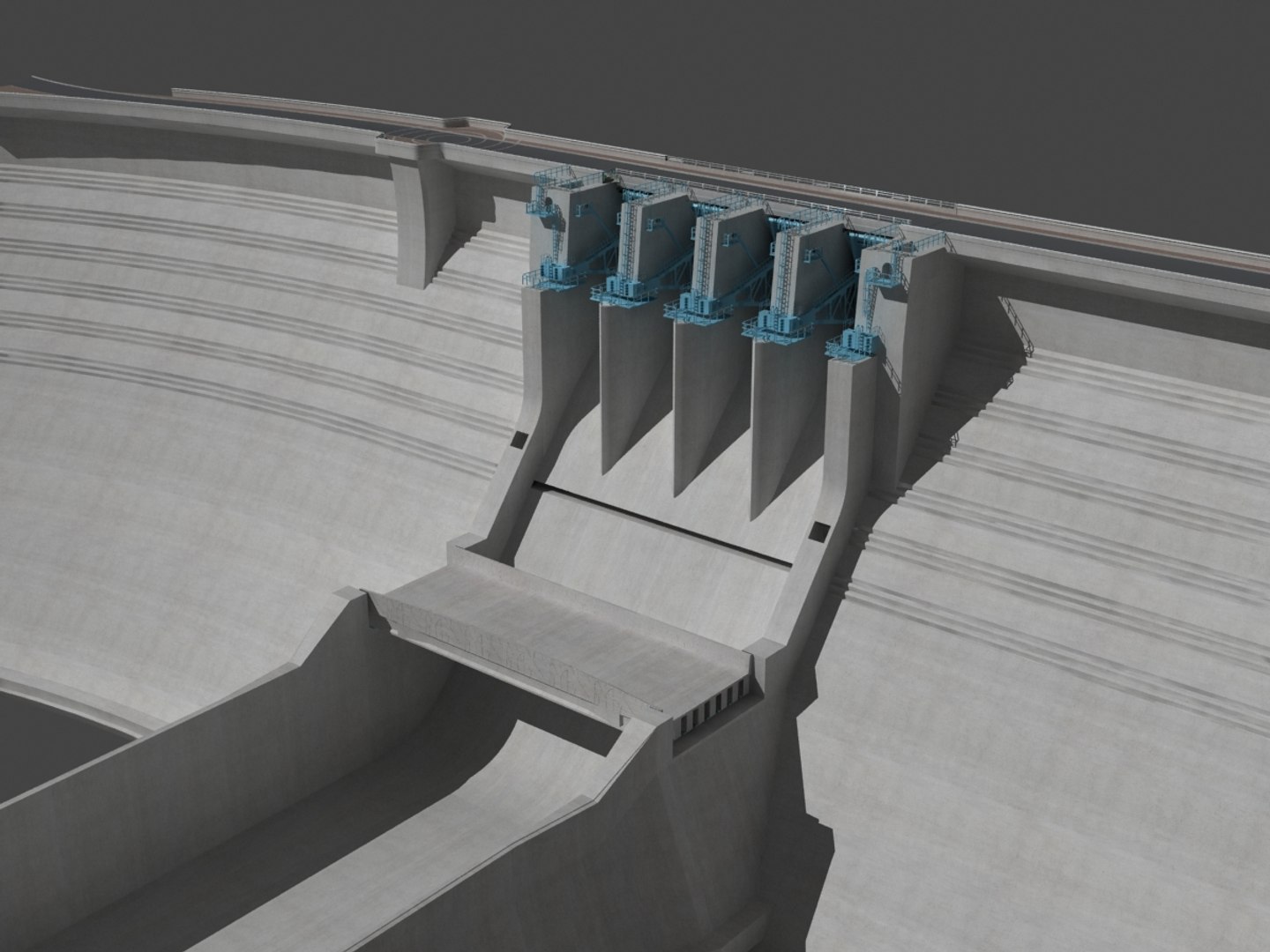 3D Dam Sluice Gate - TurboSquid 1487500