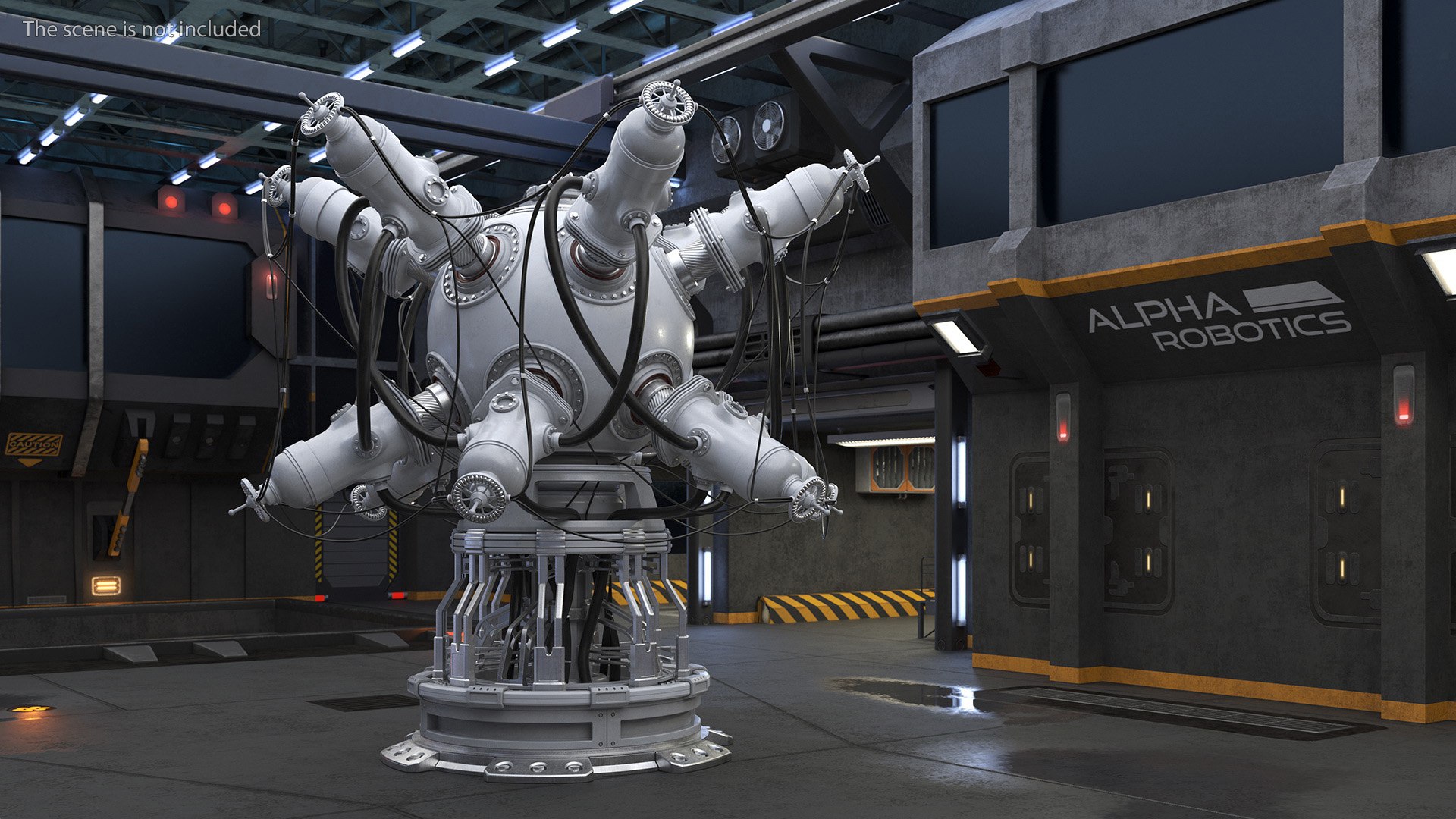 3D Futuristic Nuclear Reactor White - TurboSquid 2222199