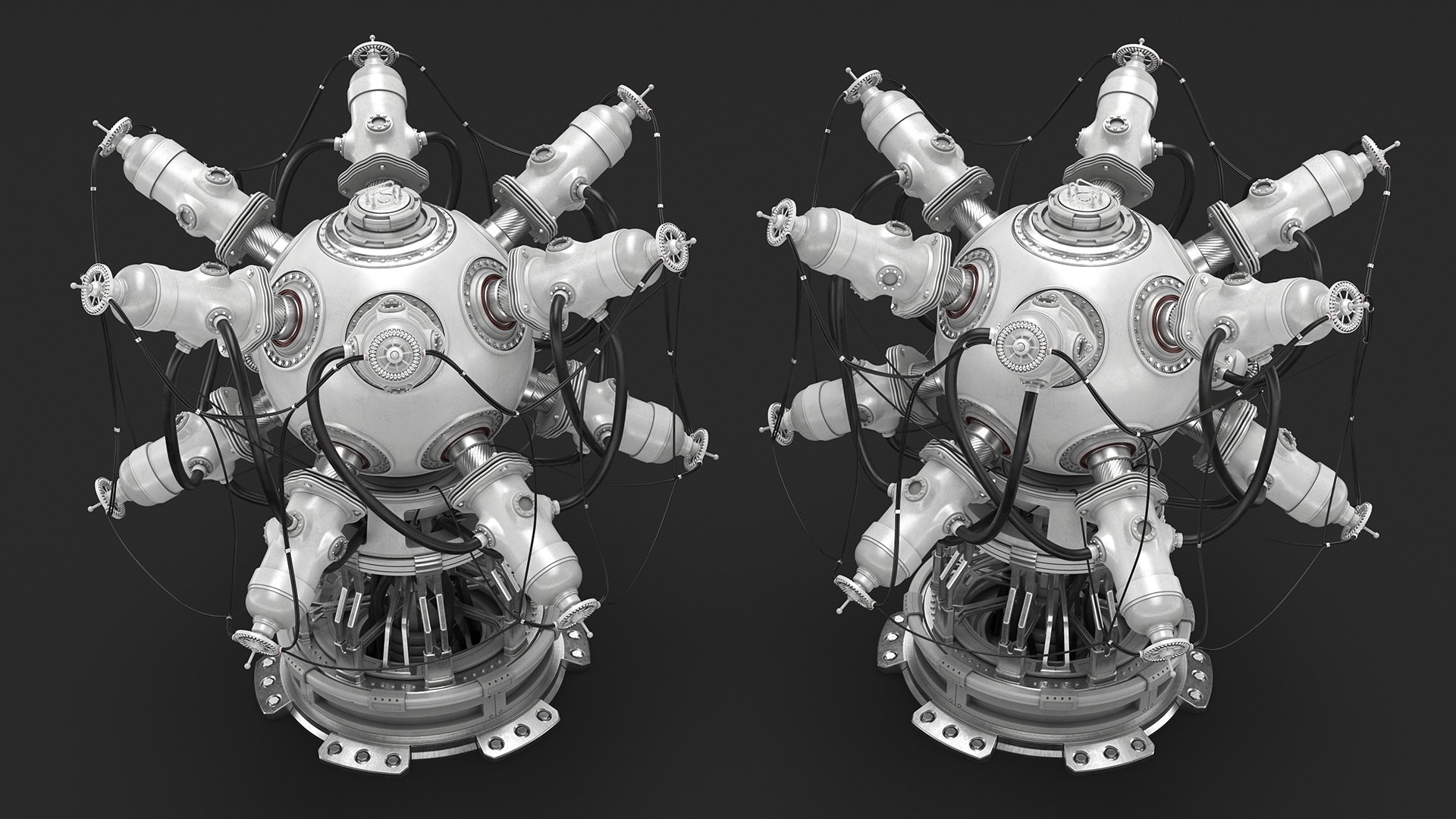 3D Futuristic Nuclear Reactor White - TurboSquid 2222199