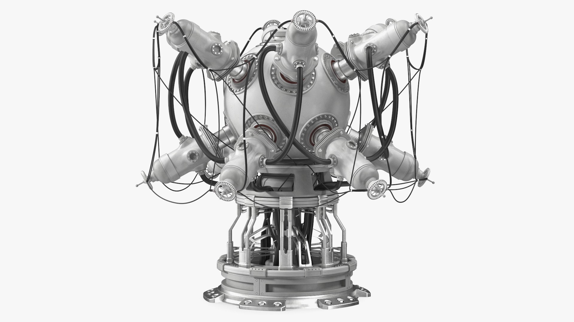 3D Futuristic Nuclear Reactor White - TurboSquid 2222199