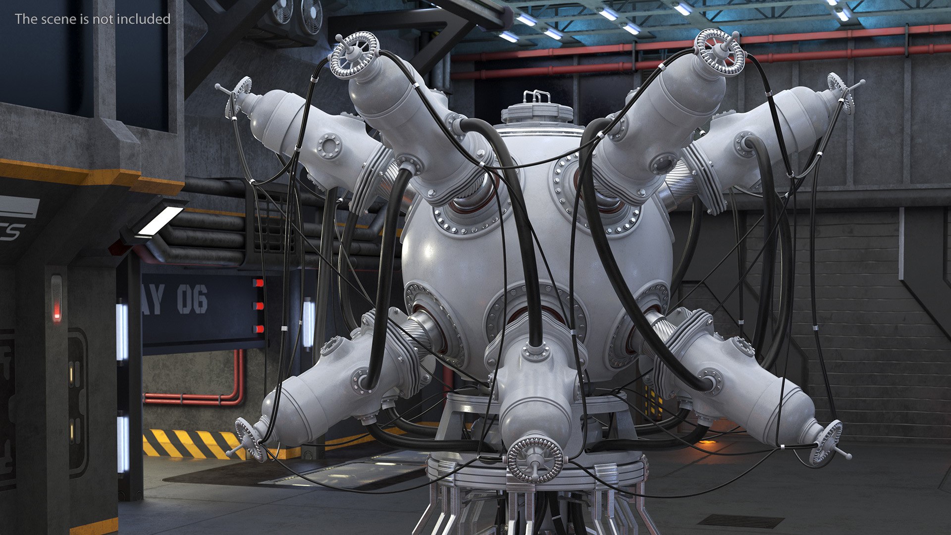 3D Futuristic Nuclear Reactor White - TurboSquid 2222199