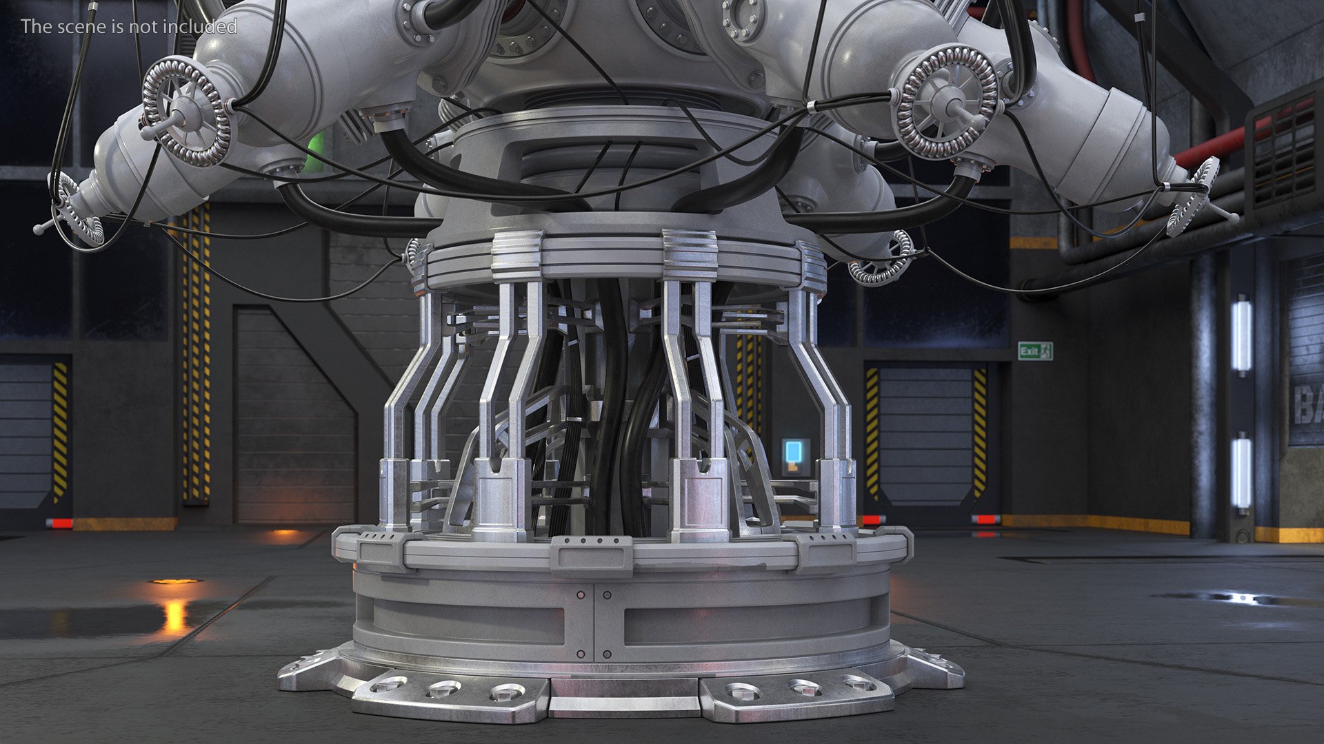 3D Futuristic Nuclear Reactor White - TurboSquid 2222199