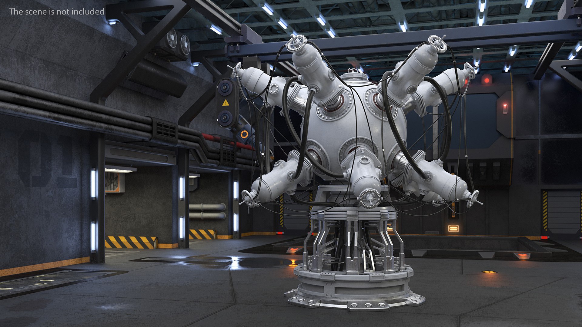 3D Futuristic Nuclear Reactor White - TurboSquid 2222199