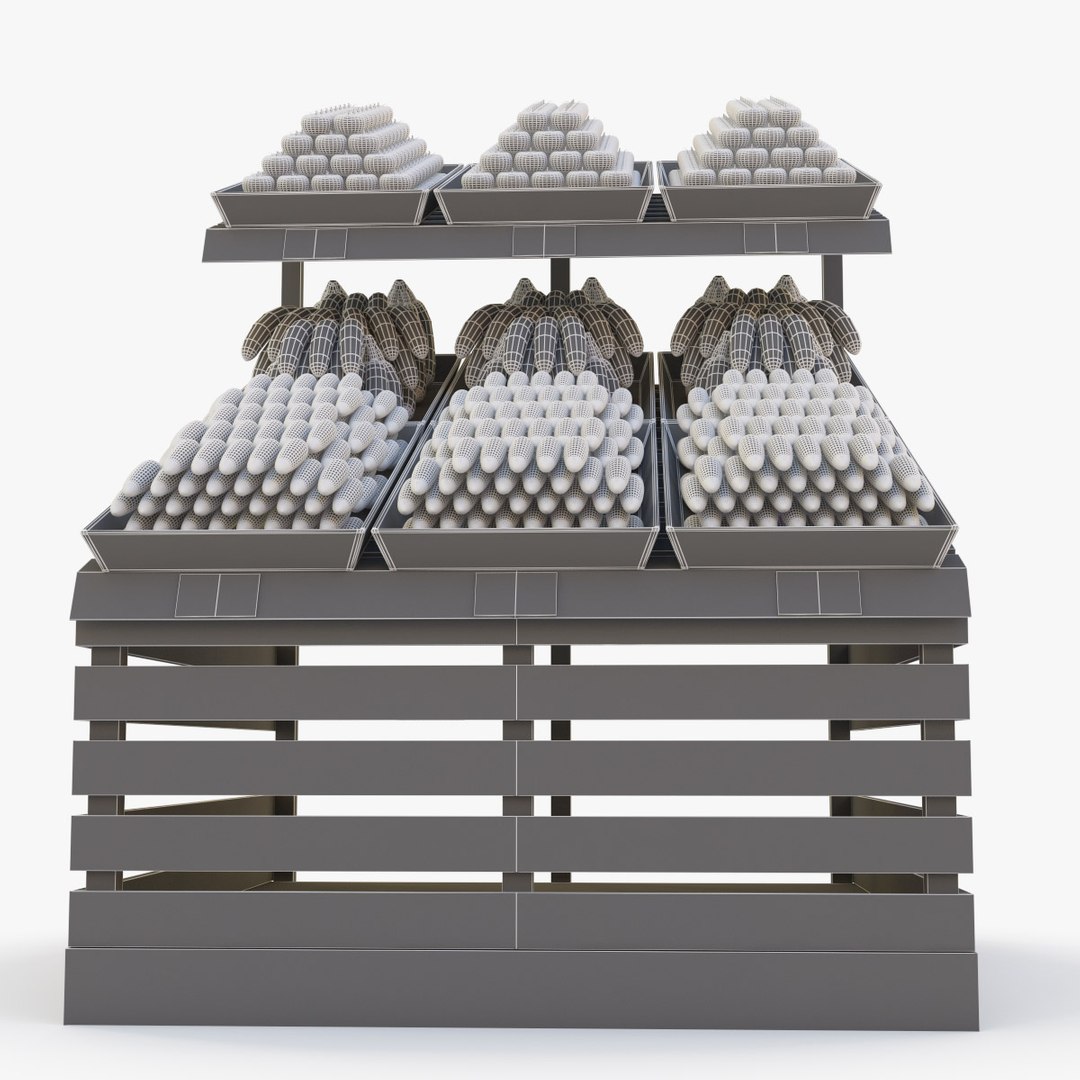 3d Shelving Fruit Vegetables