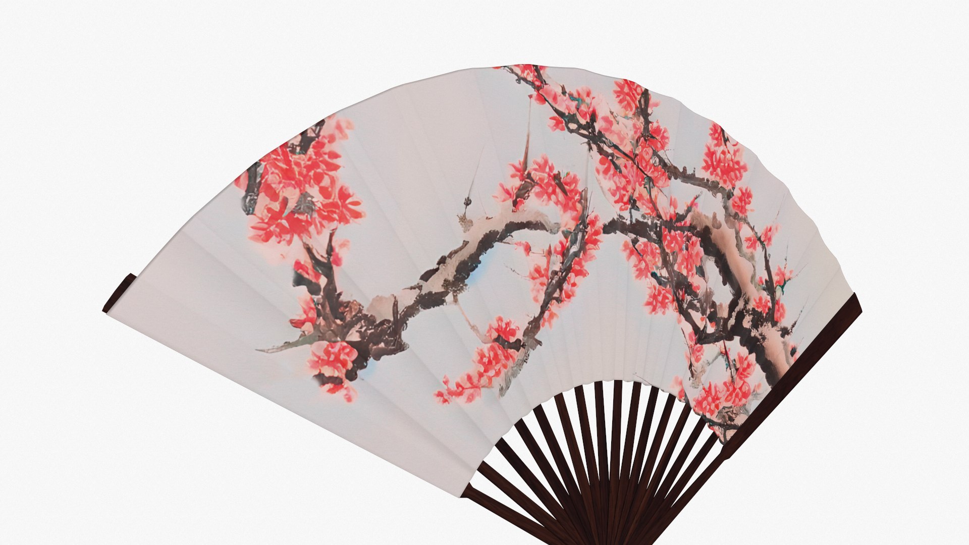 3D Traditional Folding Fans Collection Model - TurboSquid 2142405