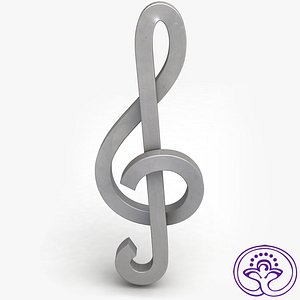 3D Treble Clef Models - Browse & Download Formats - TurboSquid