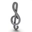 3d Treble Clef B Model