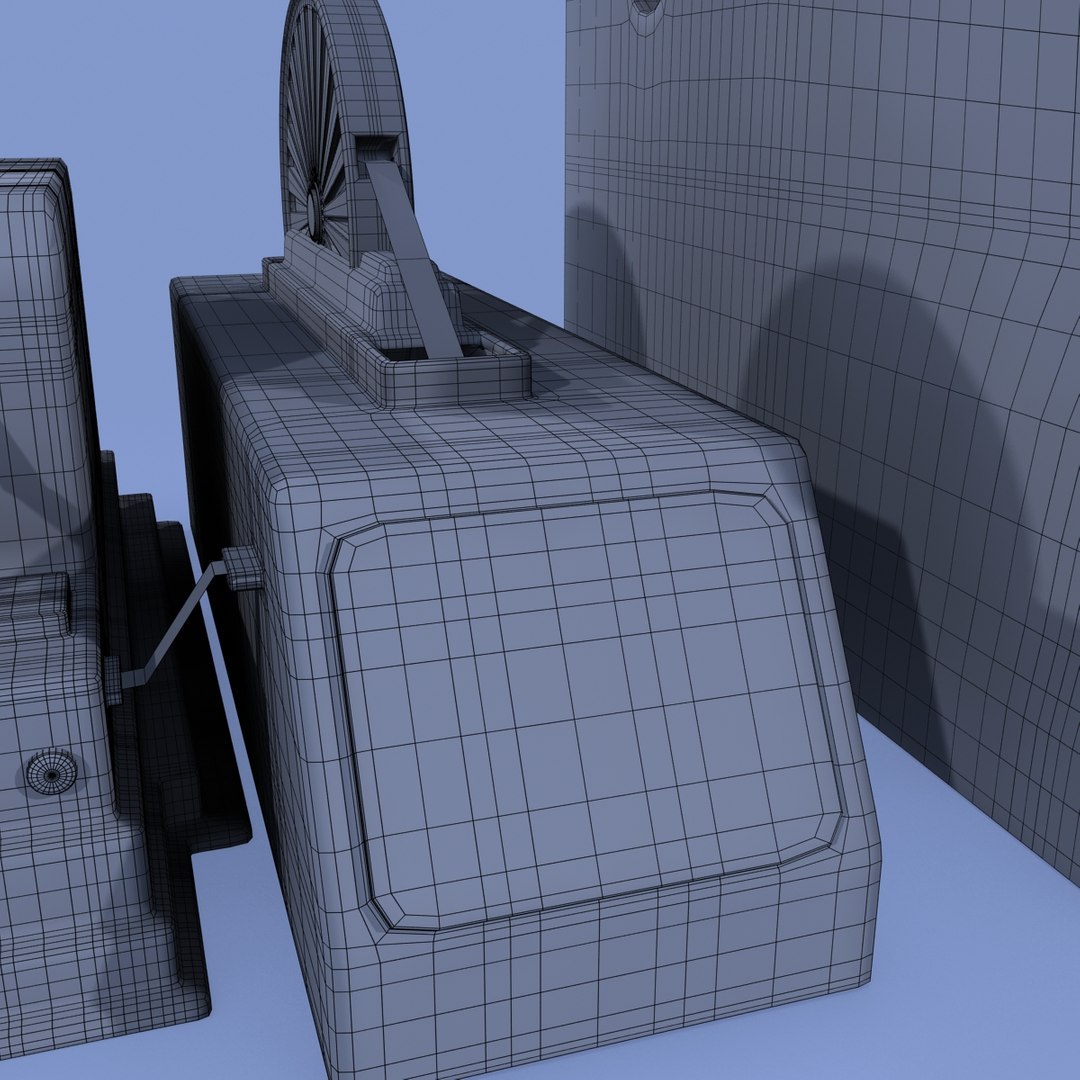 3d model of teletype machine