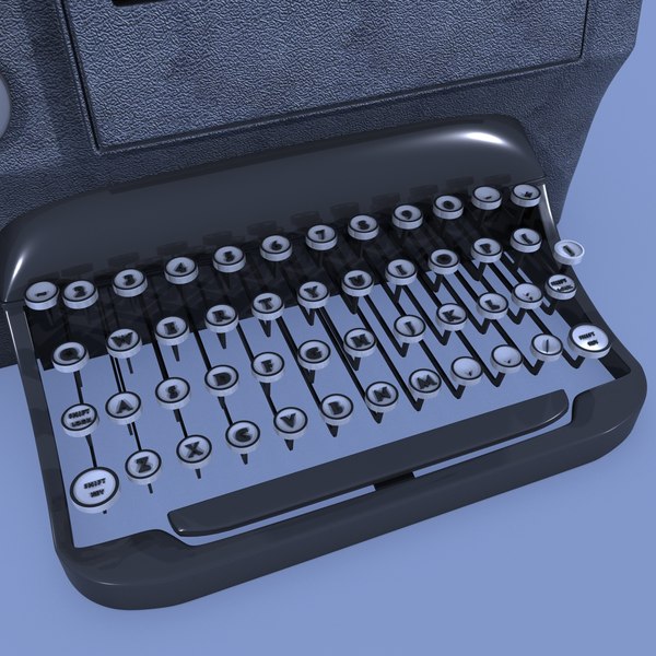 3d model of teletype machine