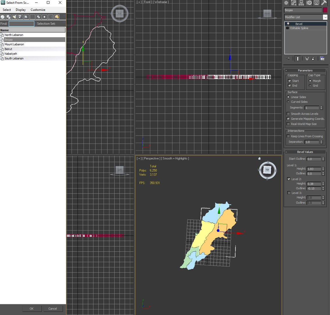 3D Model Lebanon Political - TurboSquid 1360822
