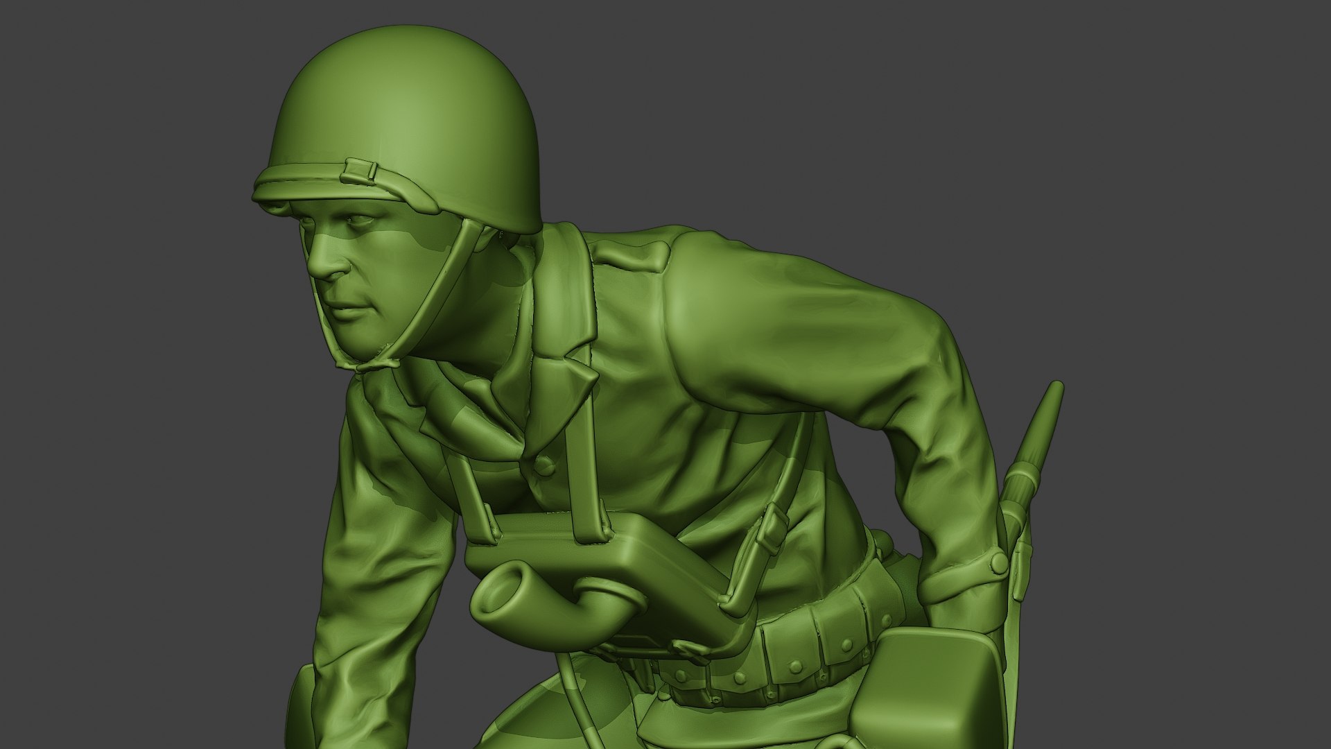 Soldier Ww2 Engineer Crouch Model - TurboSquid 1608507