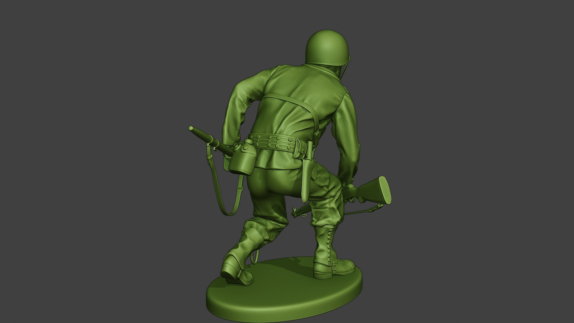Soldier Ww2 Engineer Crouch Model - TurboSquid 1608507