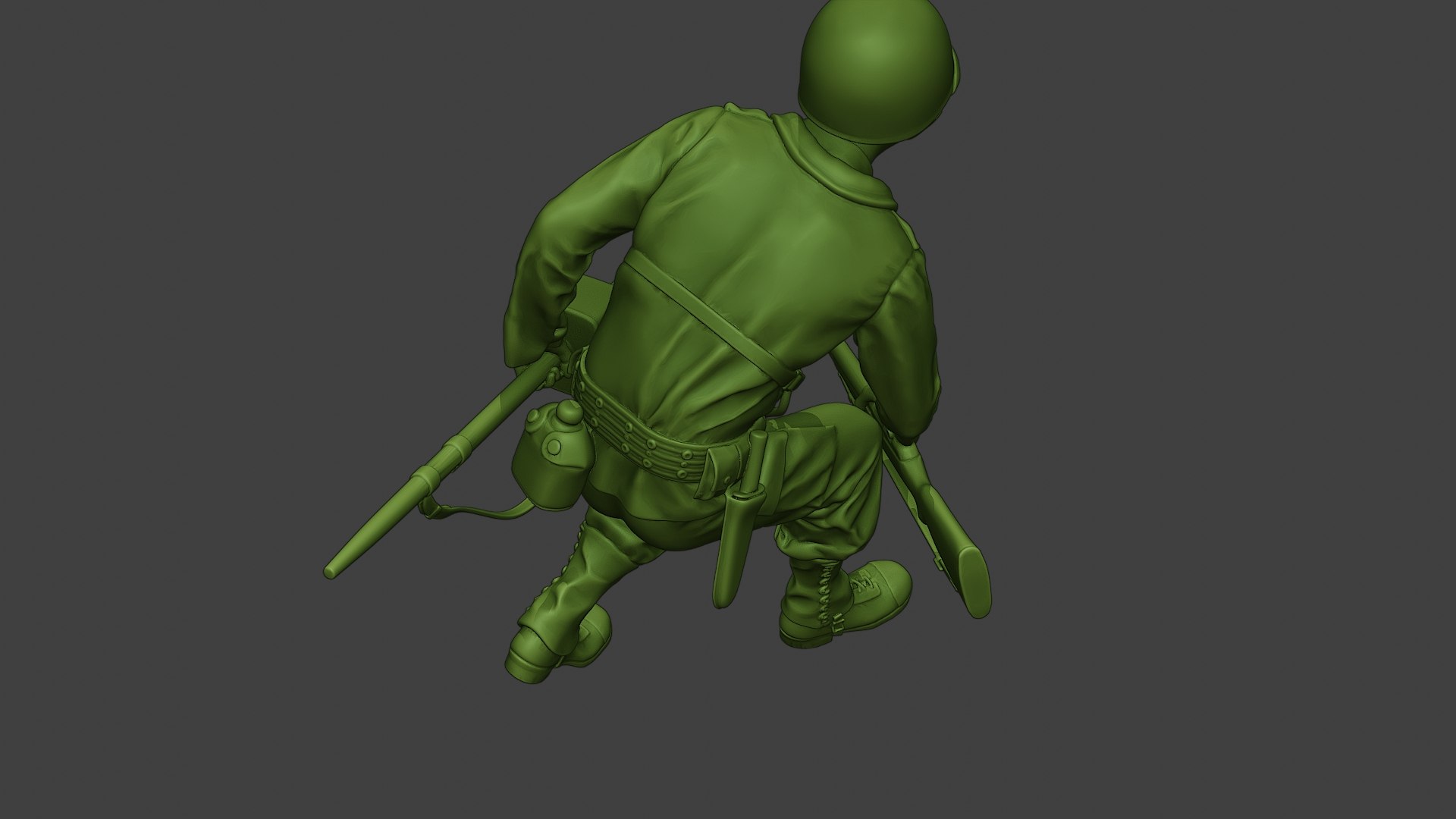 Soldier Ww2 Engineer Crouch Model - TurboSquid 1608507
