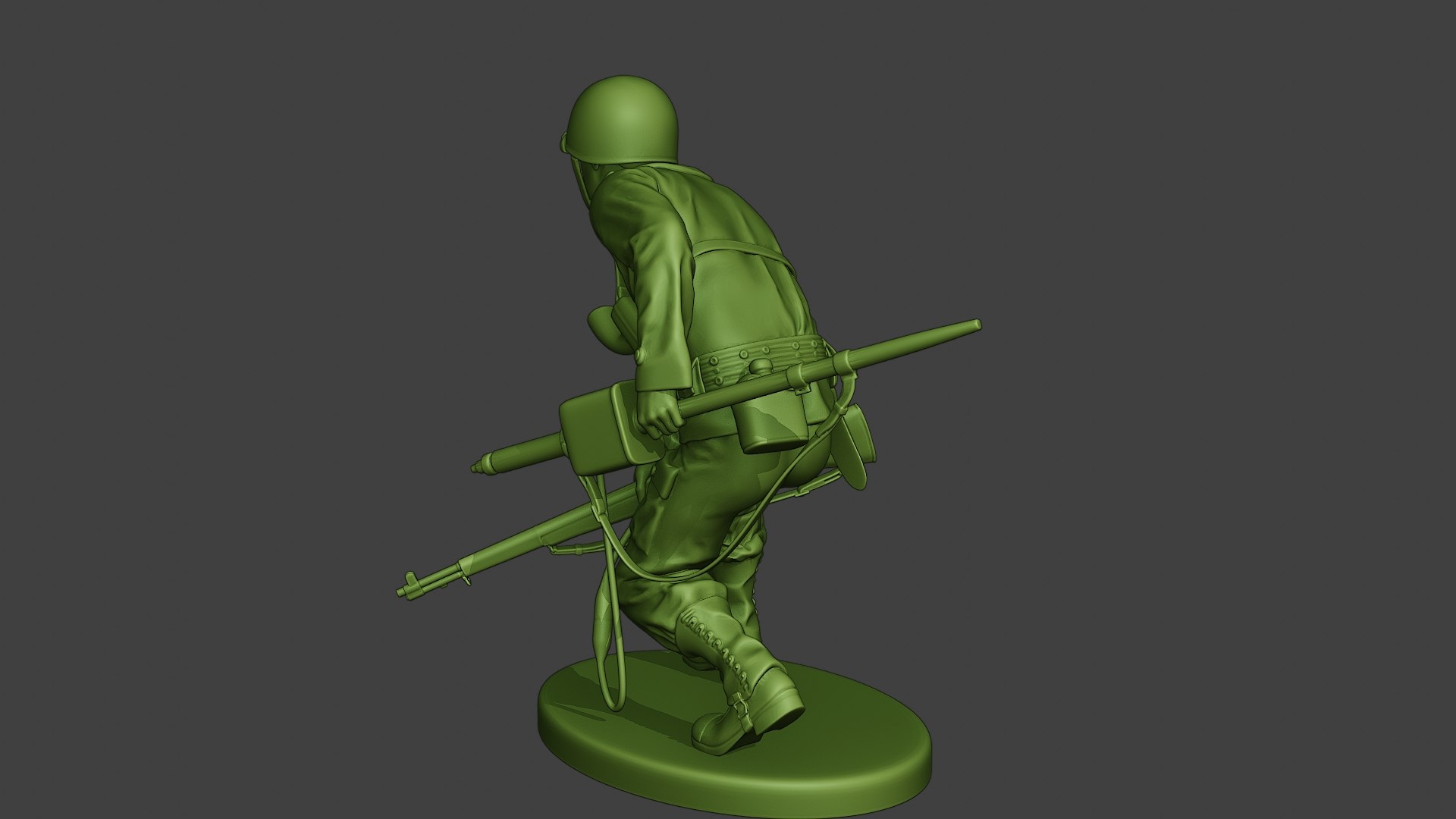 Soldier Ww2 Engineer Crouch Model - TurboSquid 1608507