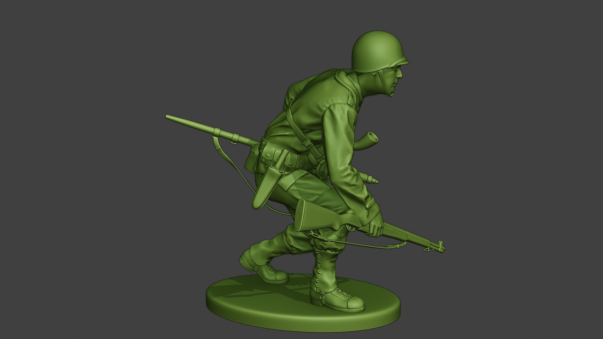 Soldier Ww2 Engineer Crouch Model - TurboSquid 1608507
