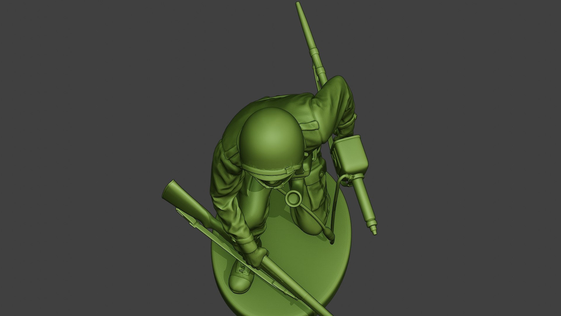 Soldier Ww2 Engineer Crouch Model - TurboSquid 1608507