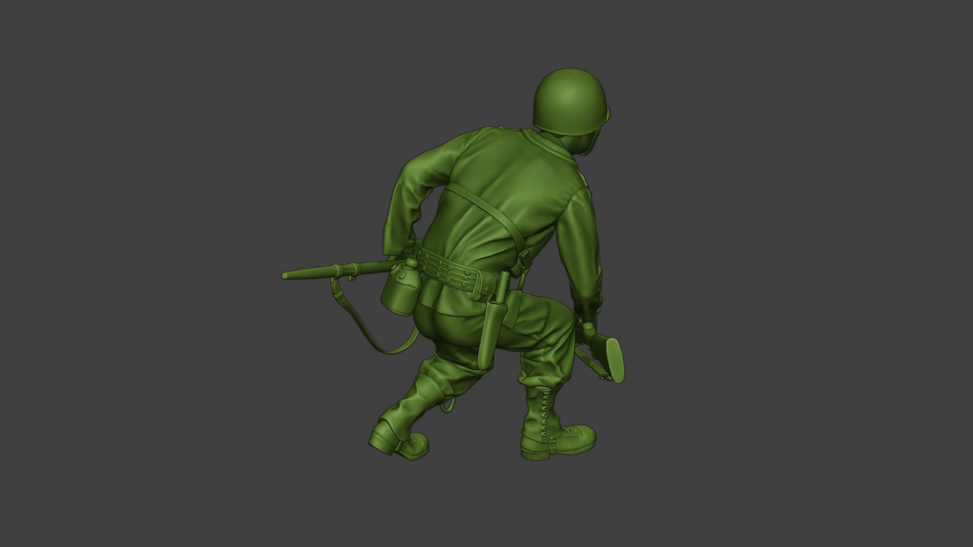 Soldier ww2 engineer crouch model - TurboSquid 1608507