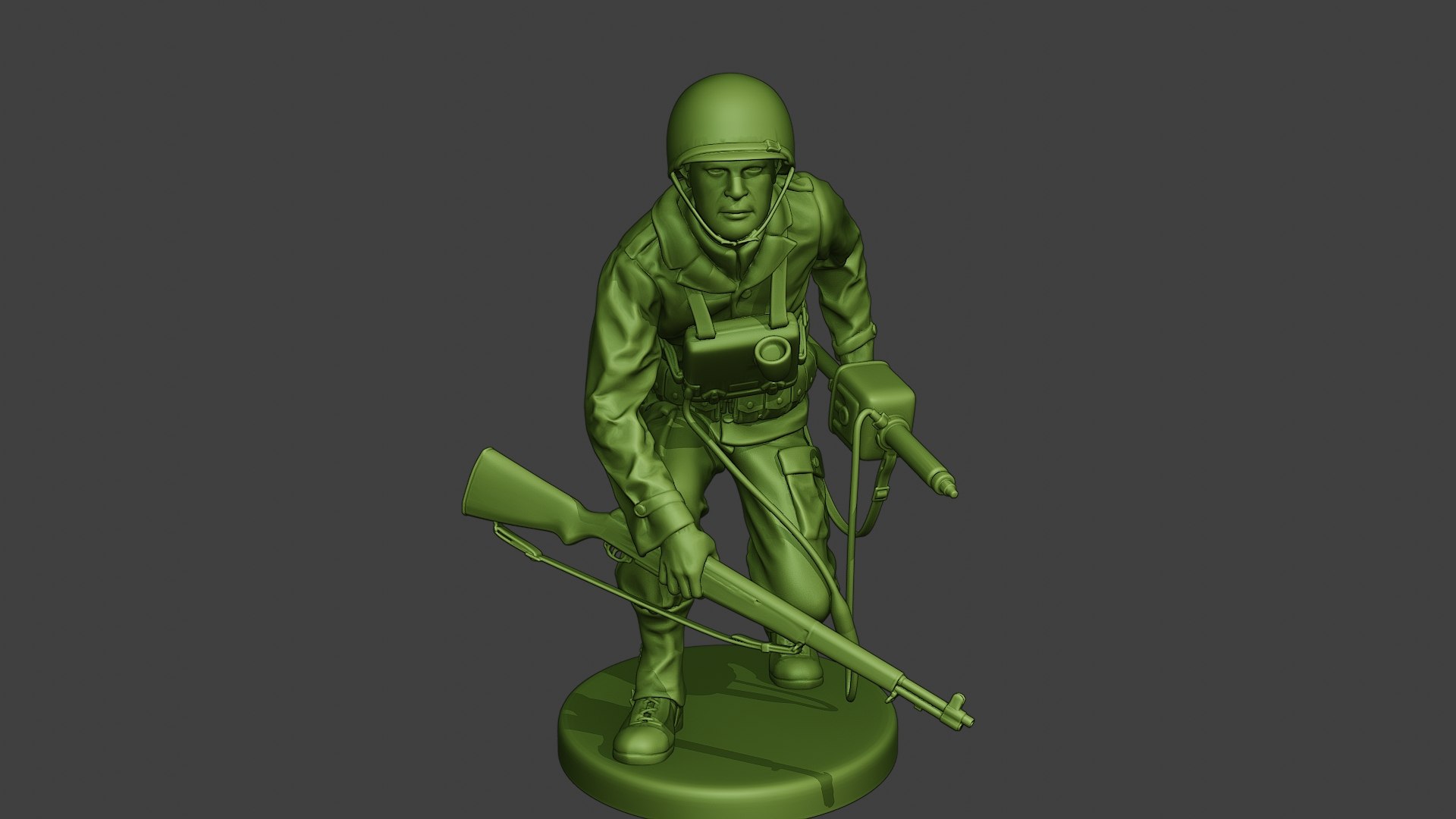 Soldier Ww2 Engineer Crouch Model - TurboSquid 1608507
