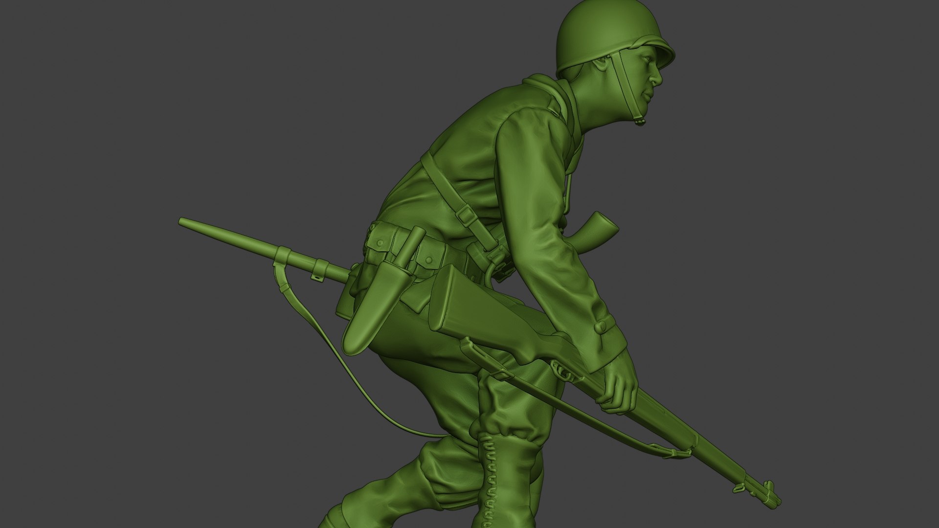 Soldier ww2 engineer crouch model - TurboSquid 1608507