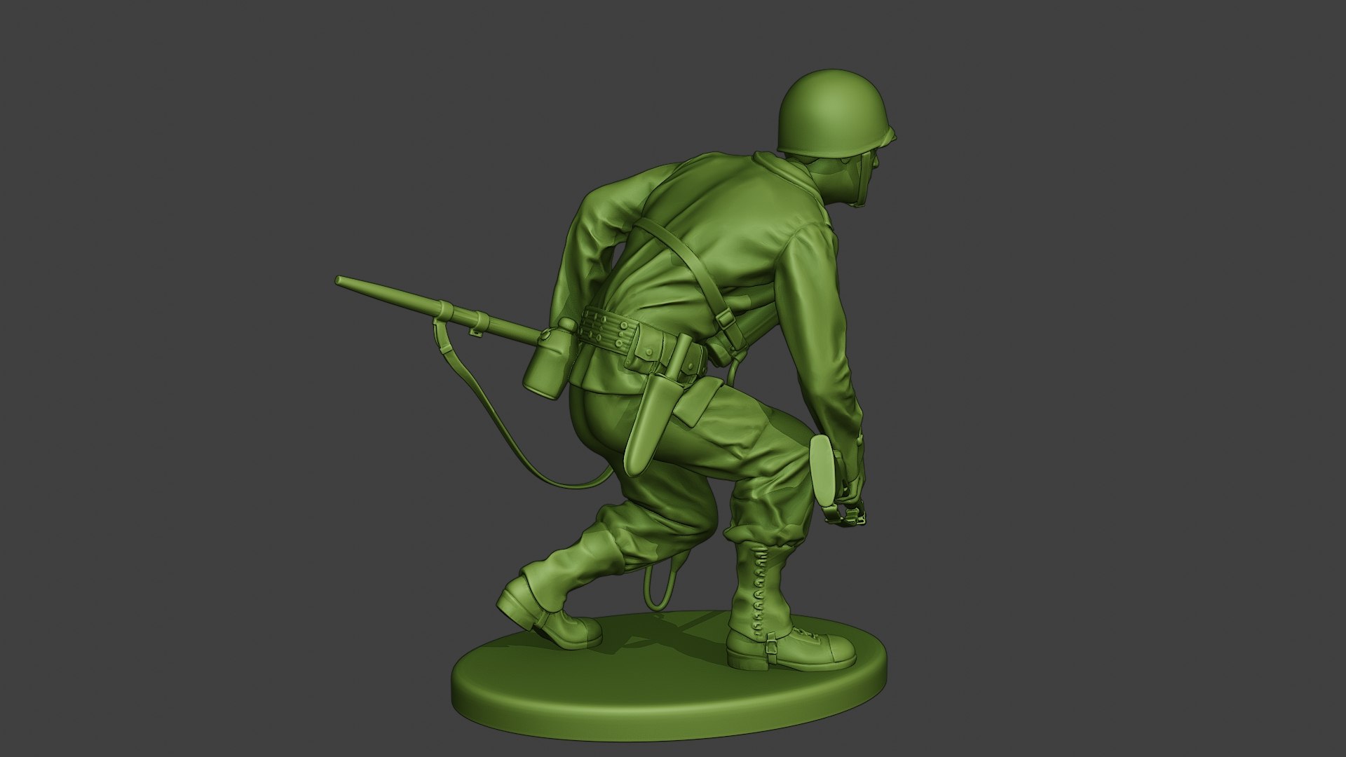 Soldier Ww2 Engineer Crouch Model - TurboSquid 1608507