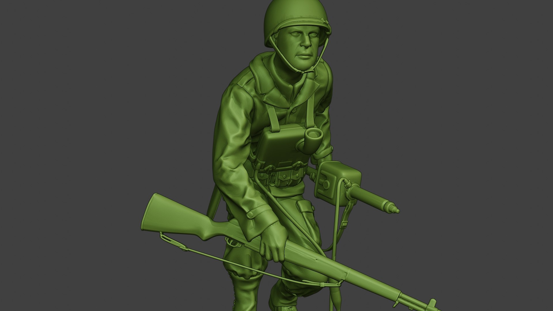 Soldier ww2 engineer crouch model - TurboSquid 1608507